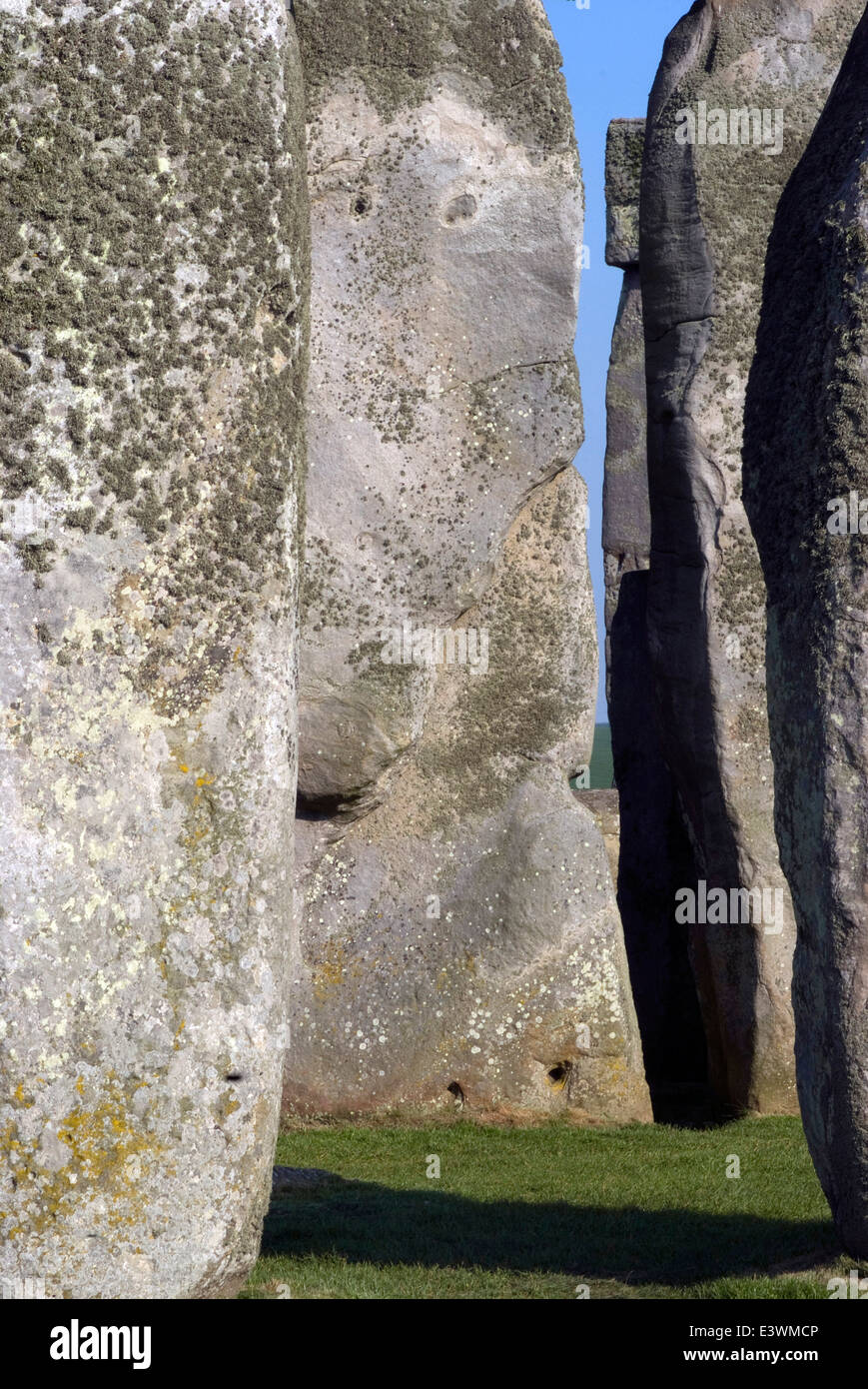 The prehistoric standing stone circle of Stonehenge, dating from ...