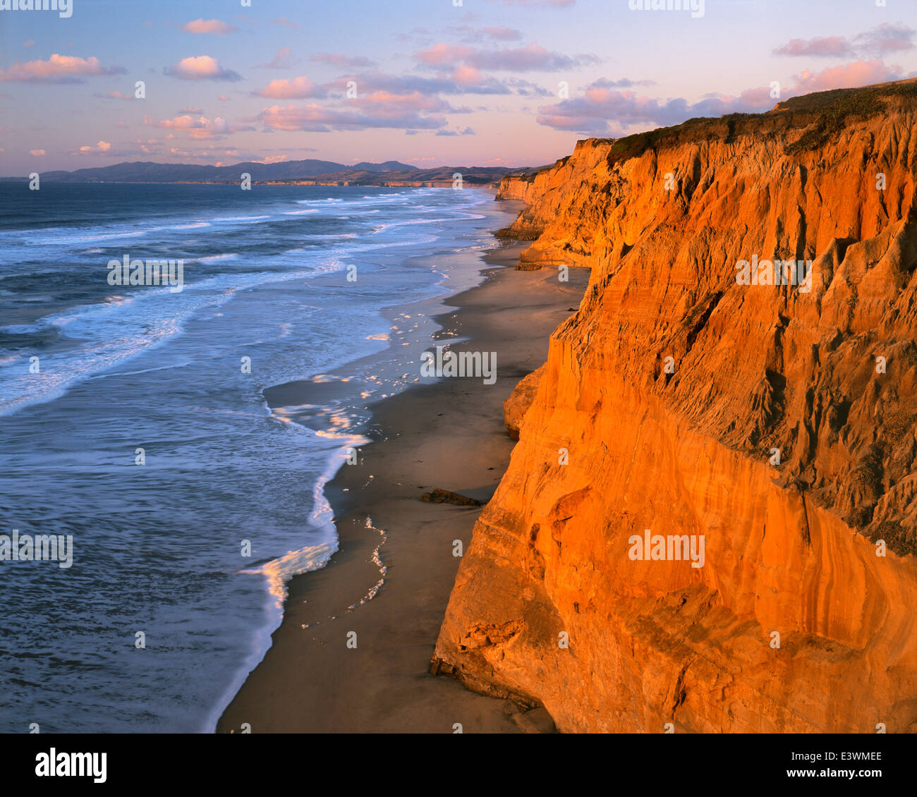 USA, California, Cliffs at Pescadero State Beach Stock Photo - Alamy
