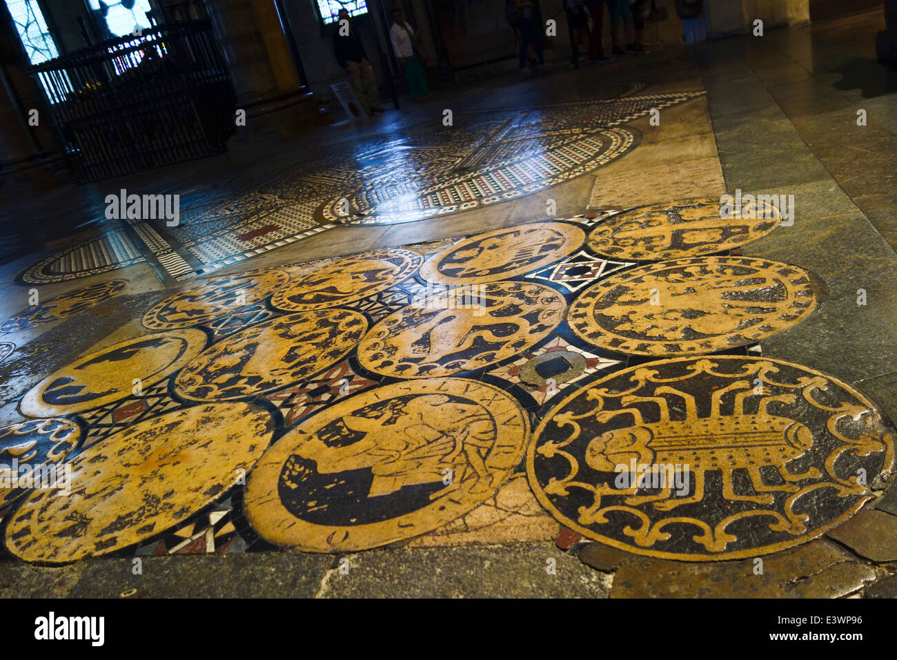 porphyry pavement tiles Canterbury Cathedral medieval floor medallions ...