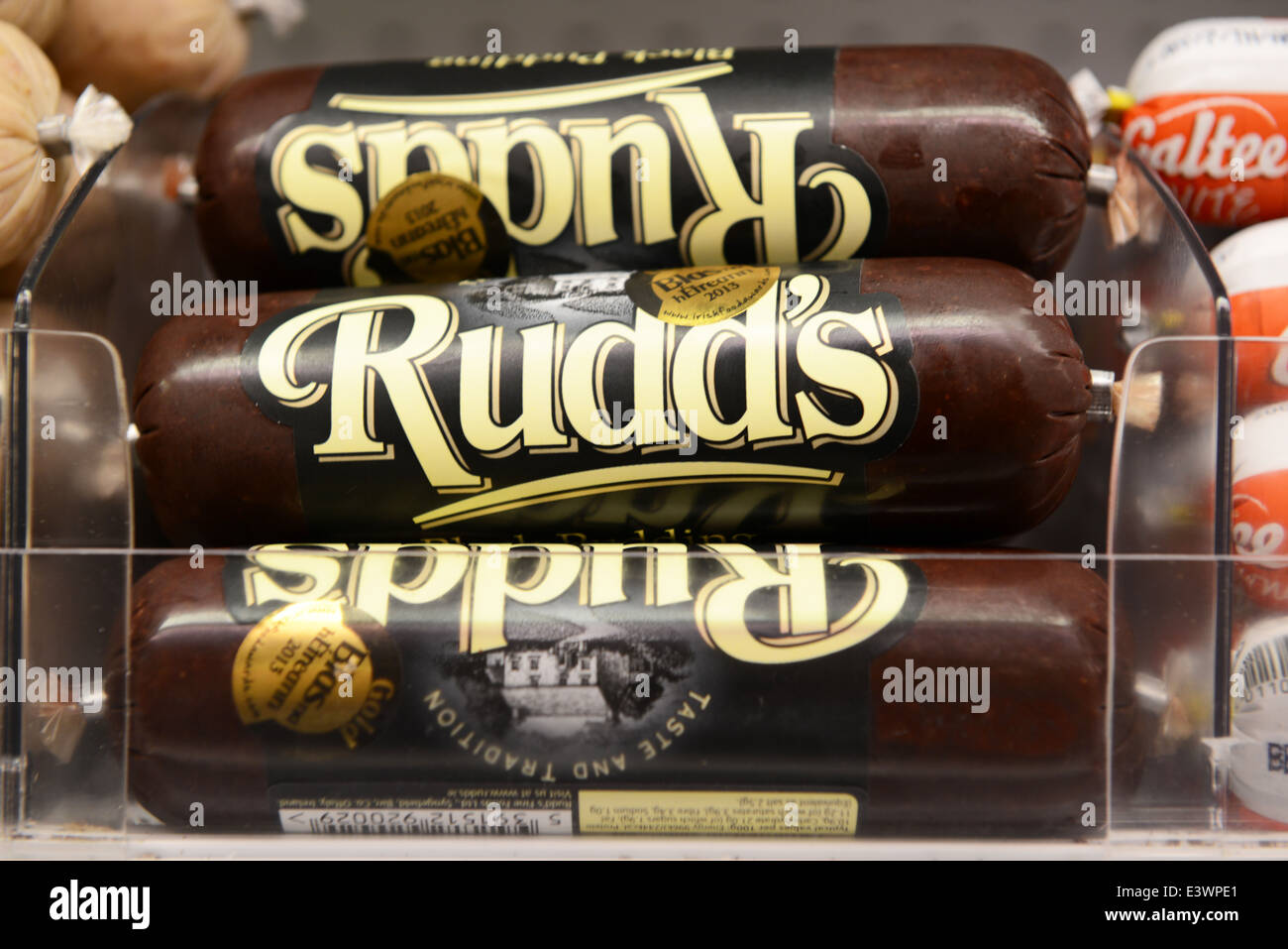 Rudd's black pudding Stock Photo - Alamy