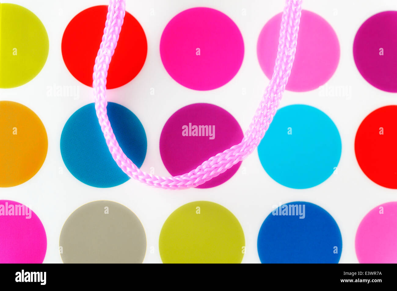 Polka dot bright colored circles Stock Photo - Alamy