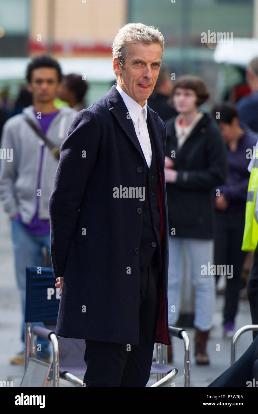 Cardiff, UK. 30th June 2014. The cast of BBC Doctor Who are spotted ...