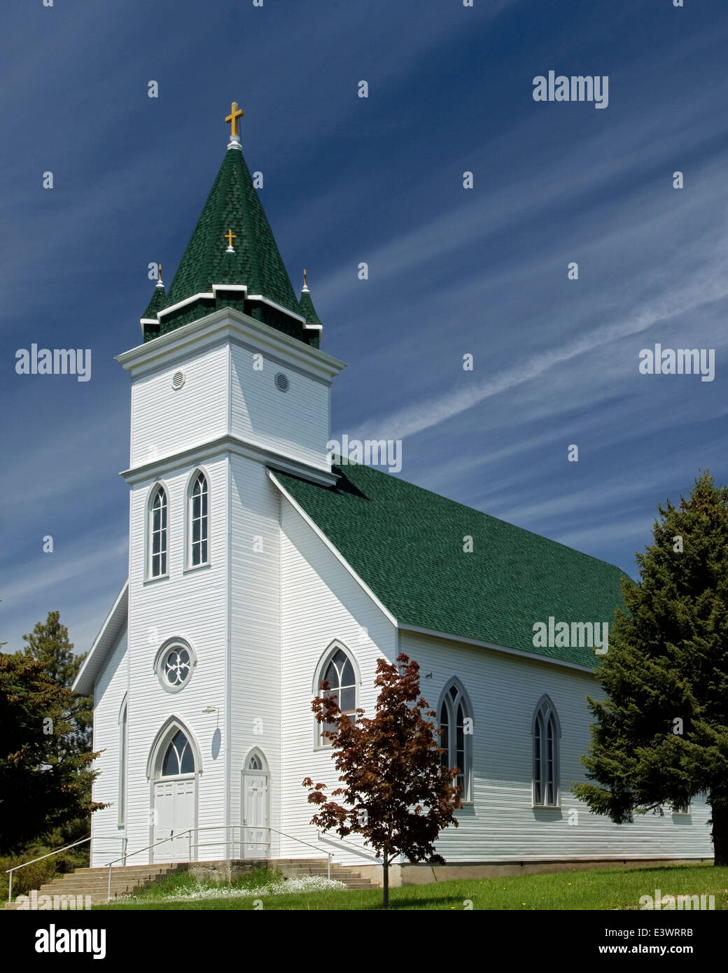 USA, Idaho, Keuterville, Holy Cross Church Stock Photo - Alamy