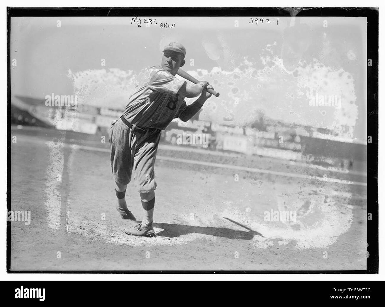 This photograph captures Henry H. 'Hy' Myers, a baseball player for the ...