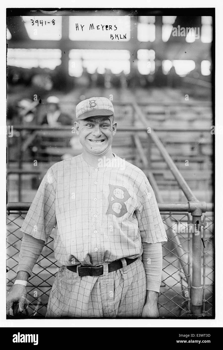 This image captures Henry H. 'Hy' Myers, a baseball player from the ...