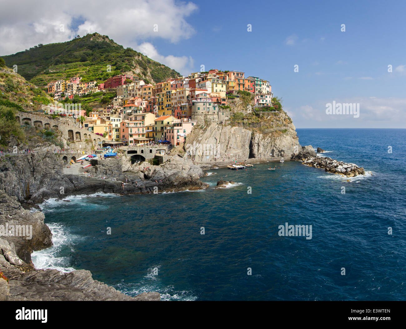 Manorola is one of five famous colorful villages of Cinque Terre in ...