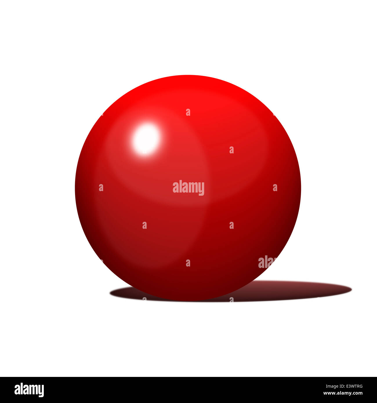 graphic of single red ball Stock Photo - Alamy