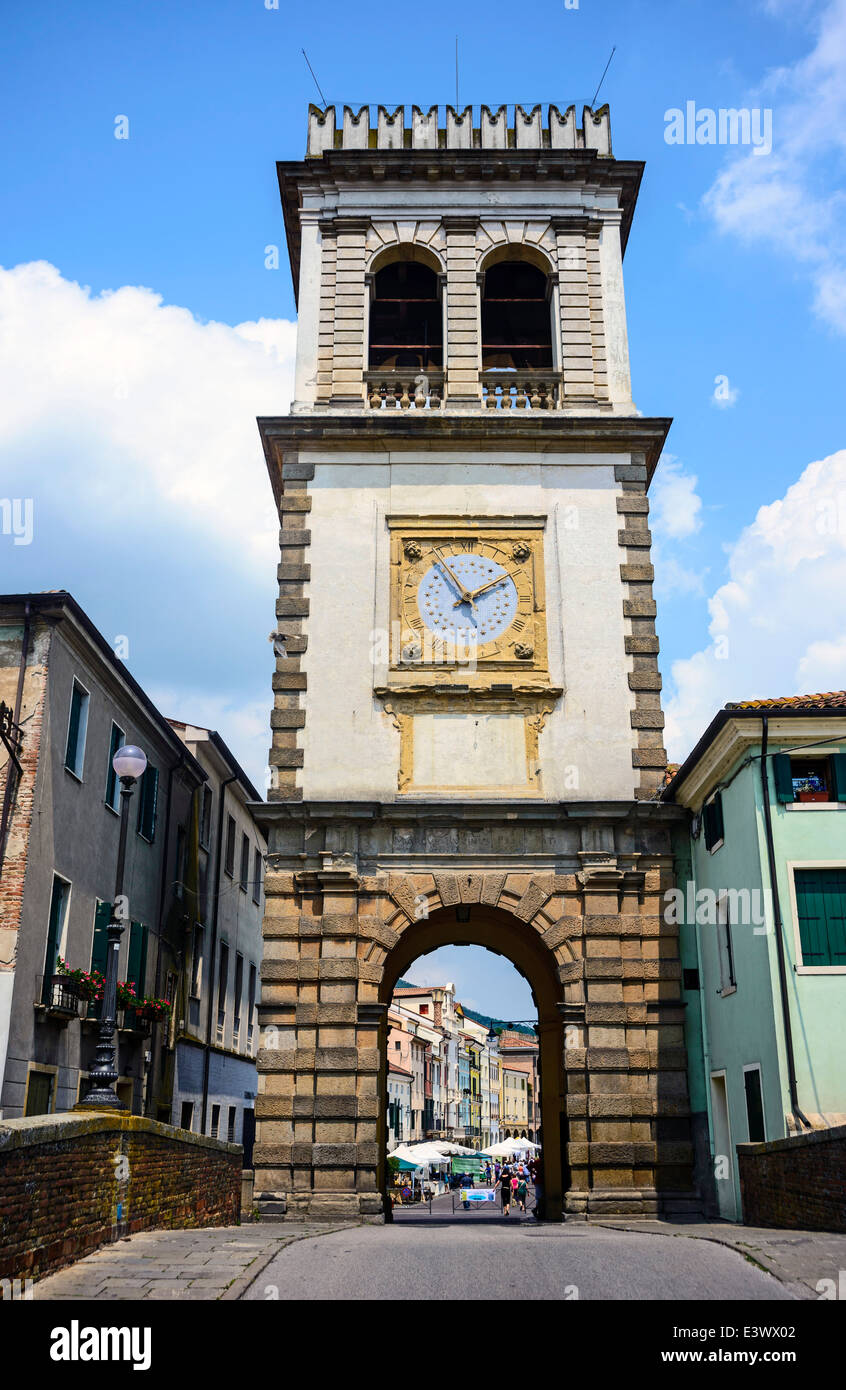 Porta Vecchia Este a walled medieval town in the Veneto region of ...