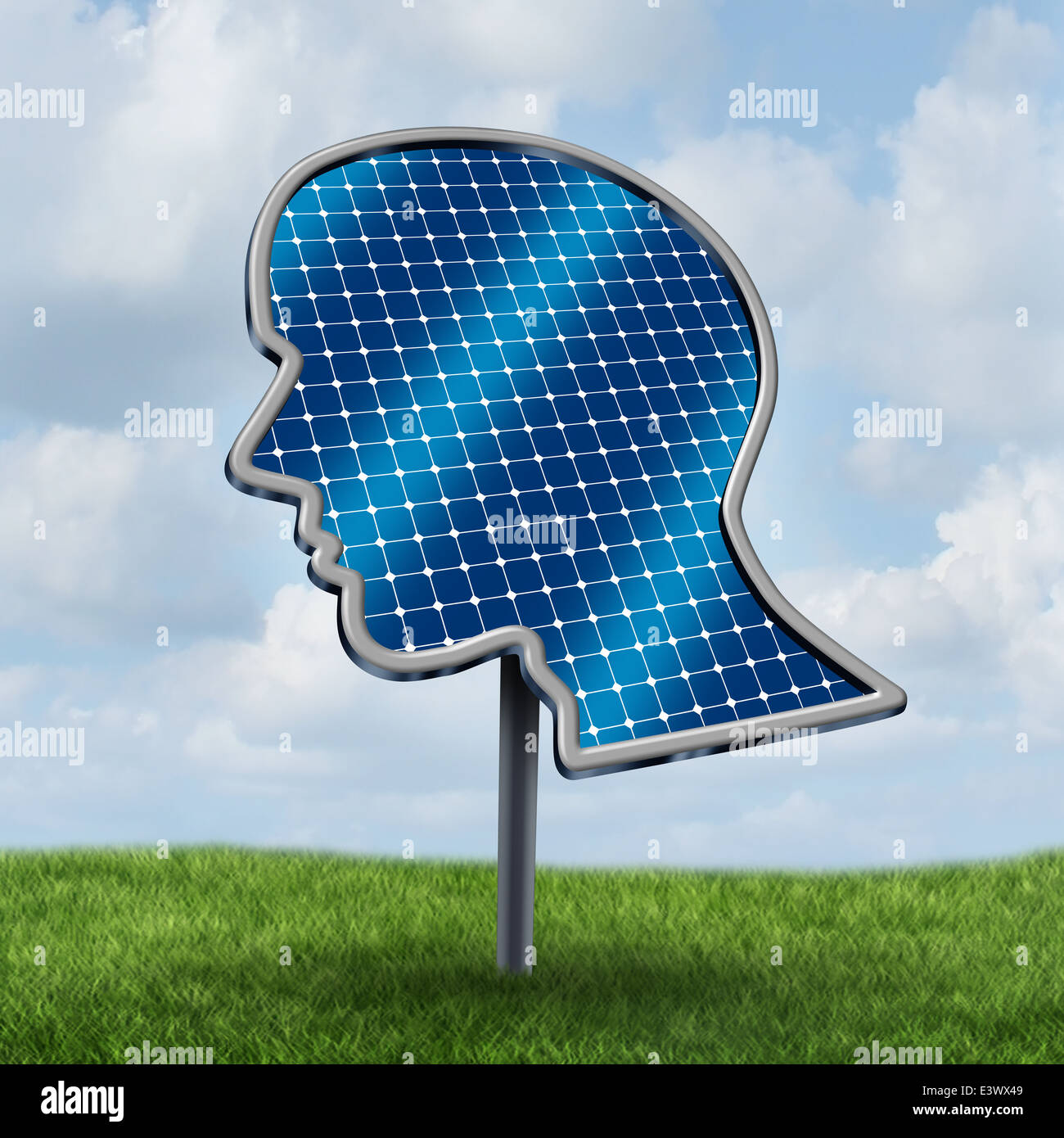 Solar technology and renewable energy concept and alternative power ...