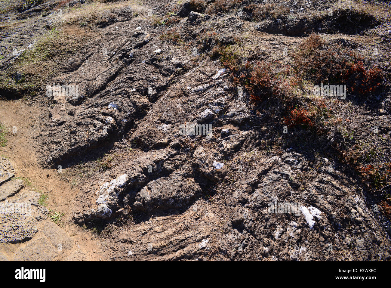 Dried Lava rock formation Stock Photo - Alamy