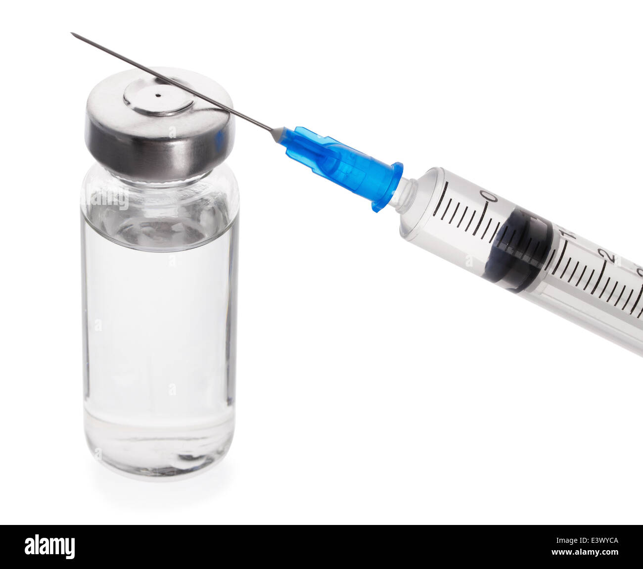 Medical vials for injection with a syringe, isolate Stock Photo - Alamy