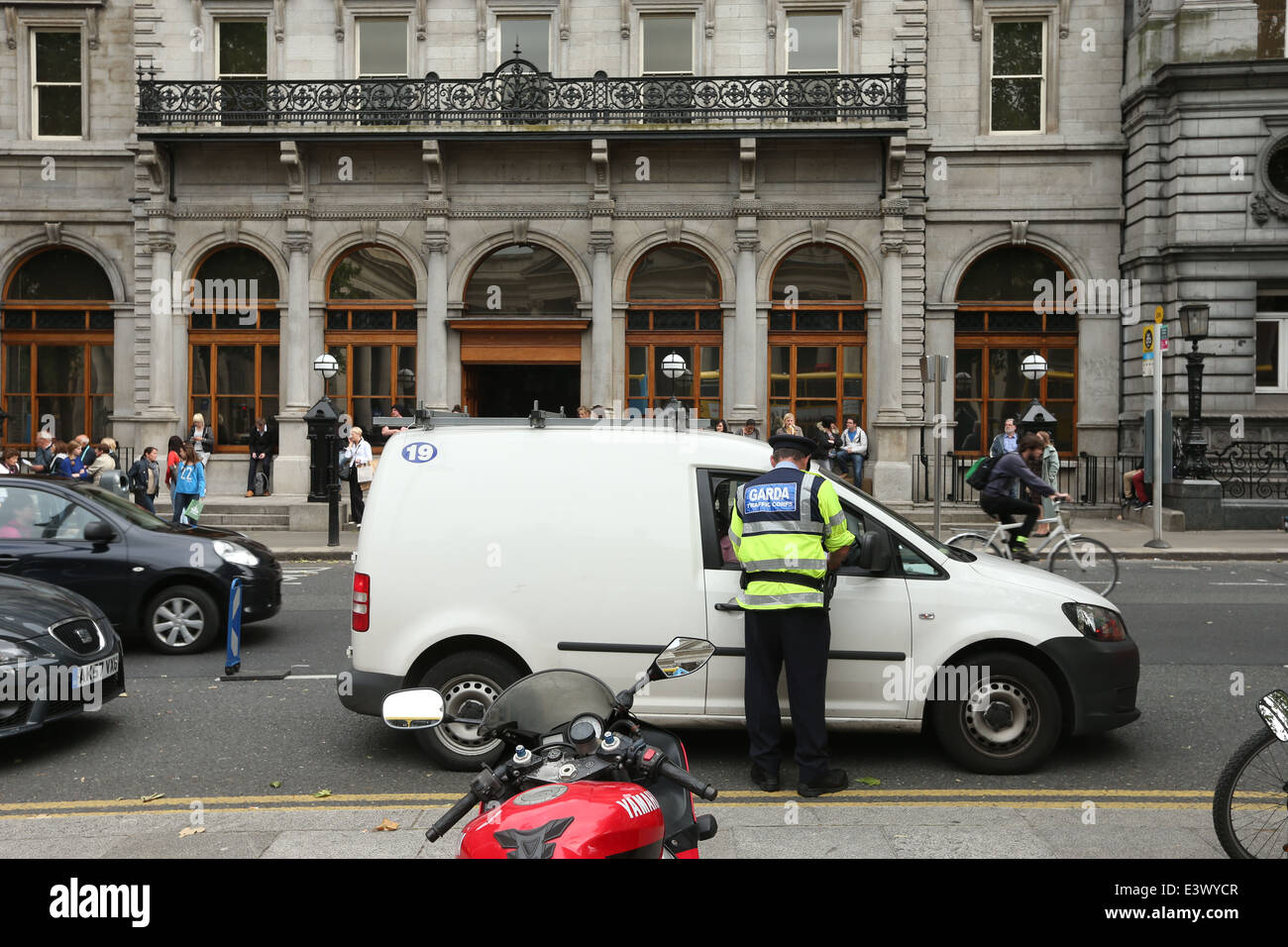 Garda officer stops van traffic hi-res stock photography and images - Alamy