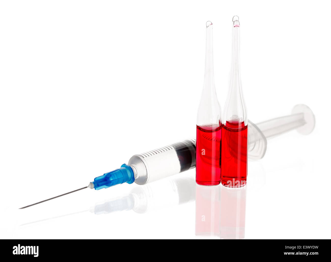Medical vials for injection with a syringe, isolate Stock Photo - Alamy