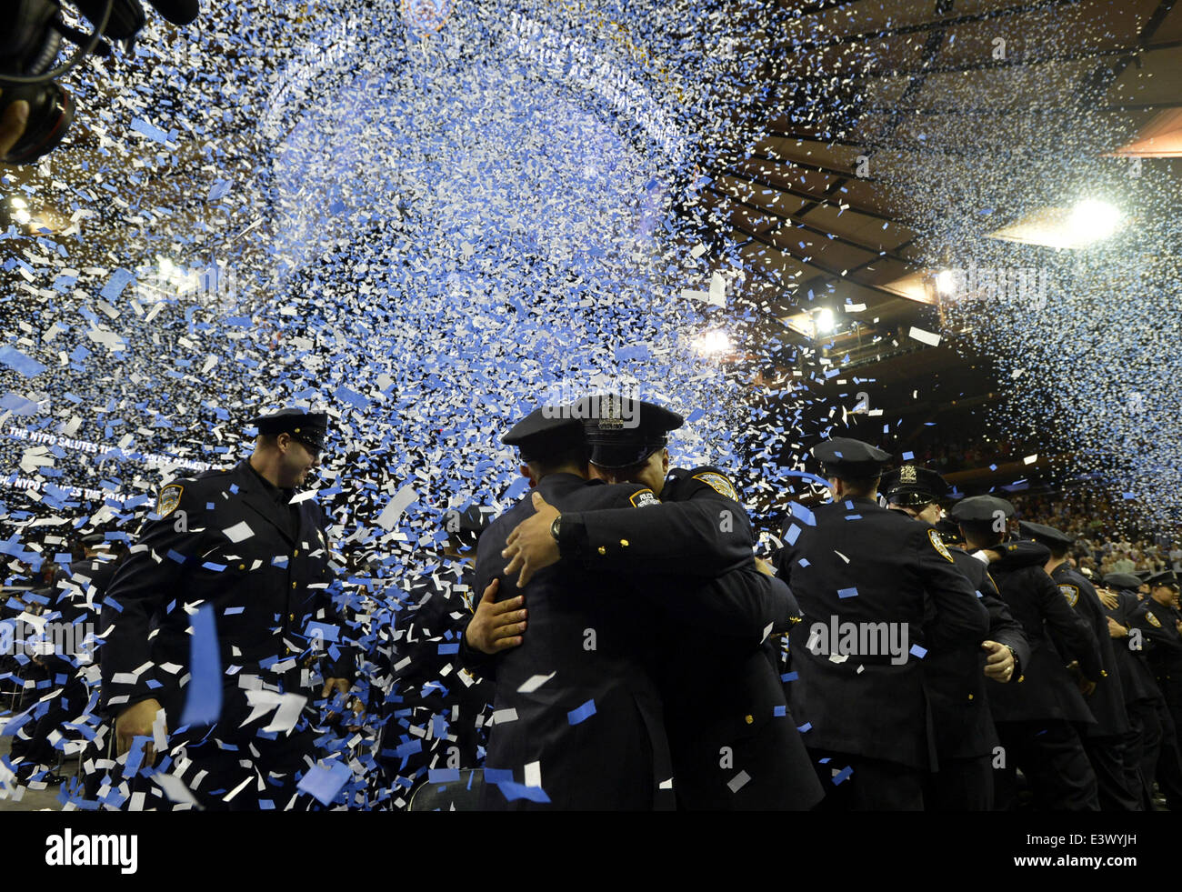 New York, USA. 30th June, 2014. New police officers attend the ...