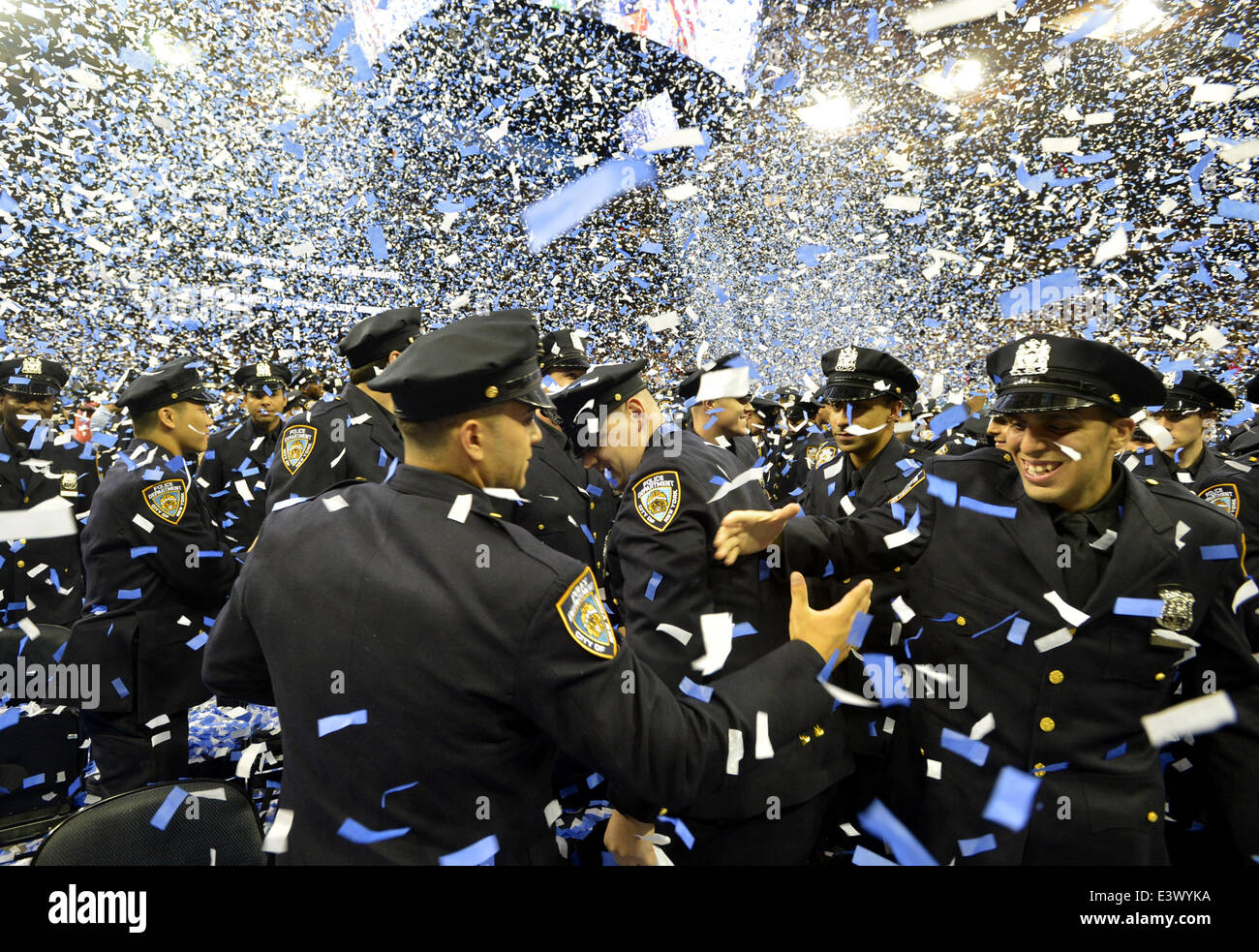 New York, USA. 30th June, 2014. New police officers attend the ...