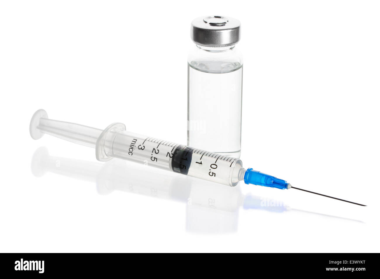 Medical vials for injection with a syringe, isolate Stock Photo - Alamy