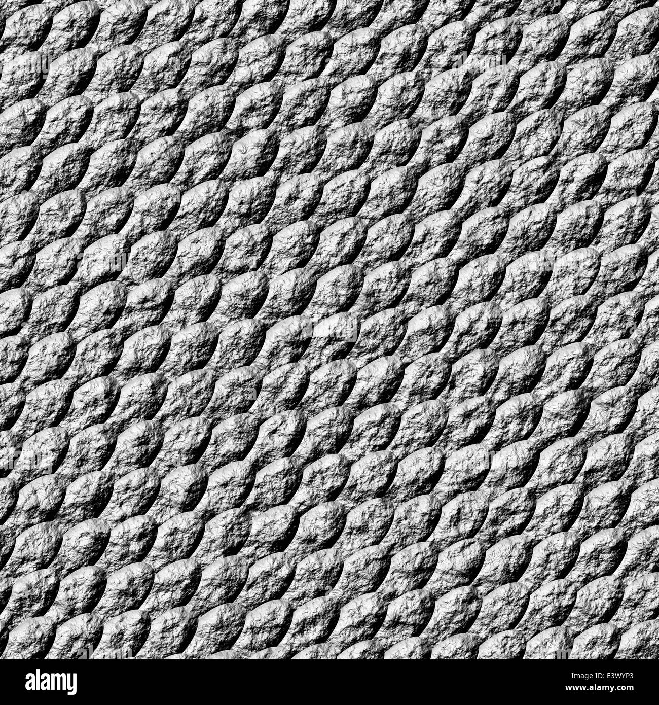 Cobbled granite pavement background Black and White Stock Photos ...