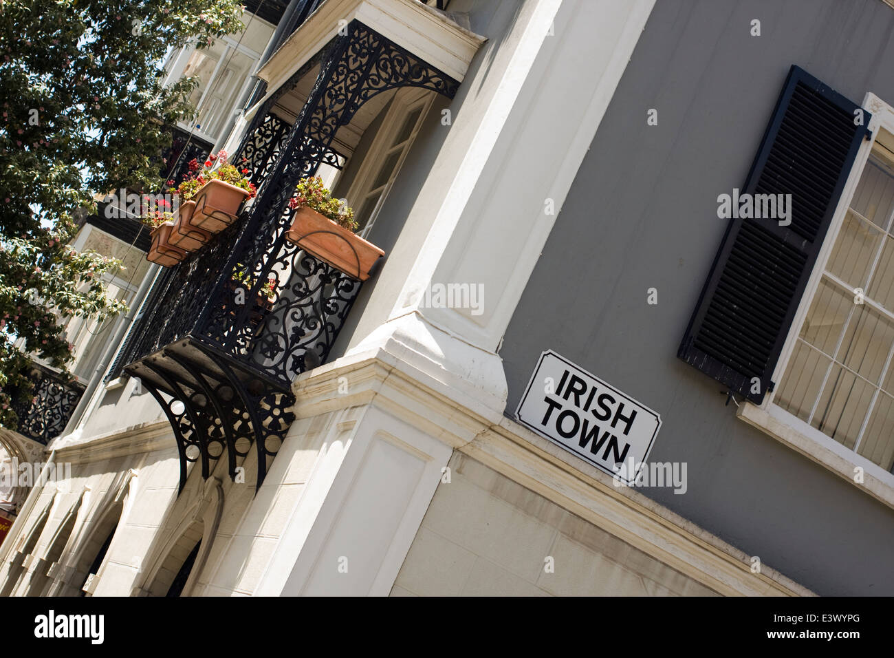 Irish Town Gibraltar Stock Photo - Alamy