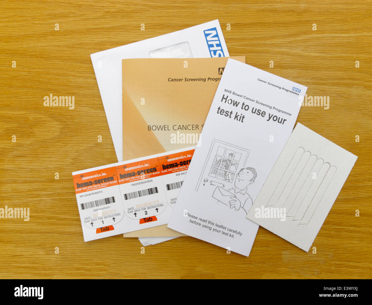 Slide test for faecal occult blood mass screening for bowel cancer in ...