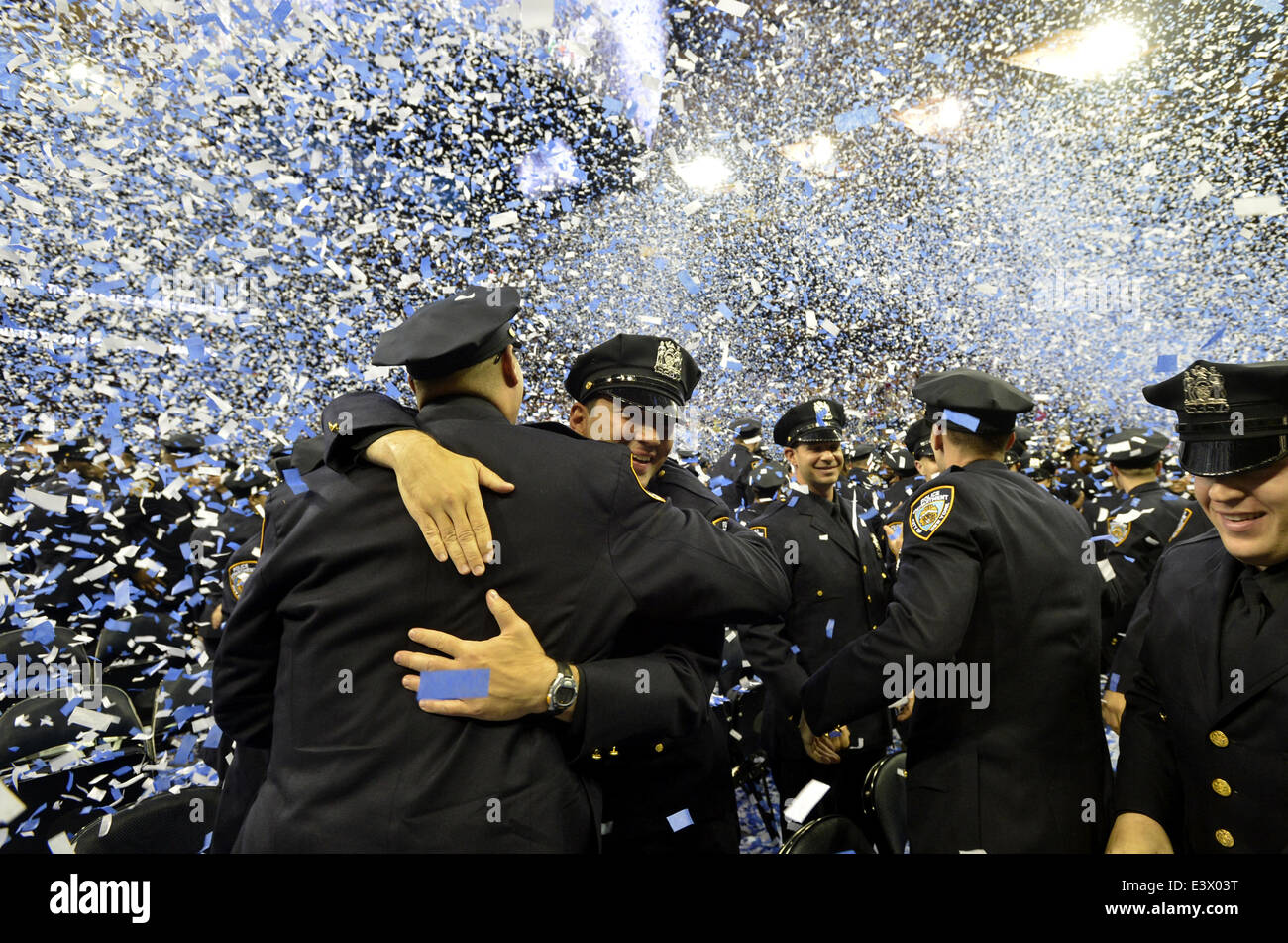 New York, USA. 30th June, 2014. New police officers attend the ...