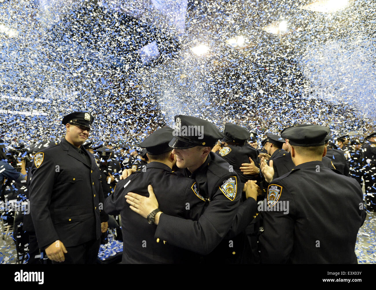 New York, USA. 30th June, 2014. New police officers attend the ...