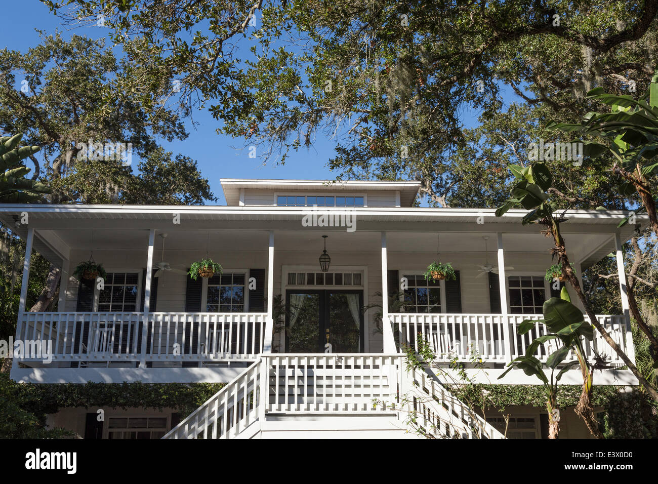 Luxury Showcase Residential Home in Southeastern United States Stock ...