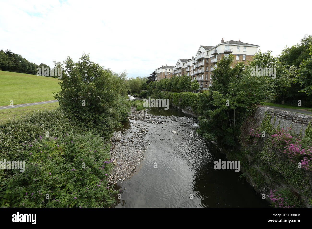 A view of the River Dodder taken at a location near Milltown in South ...