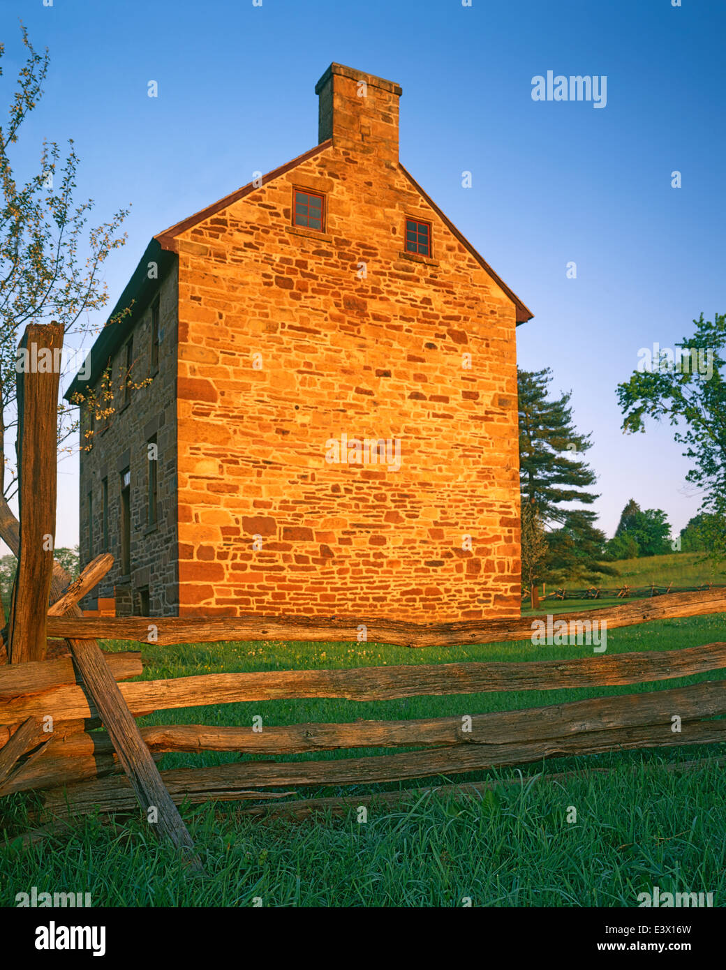 USA, Virginia, Manassas National Battlefield Park, The Stone House ...