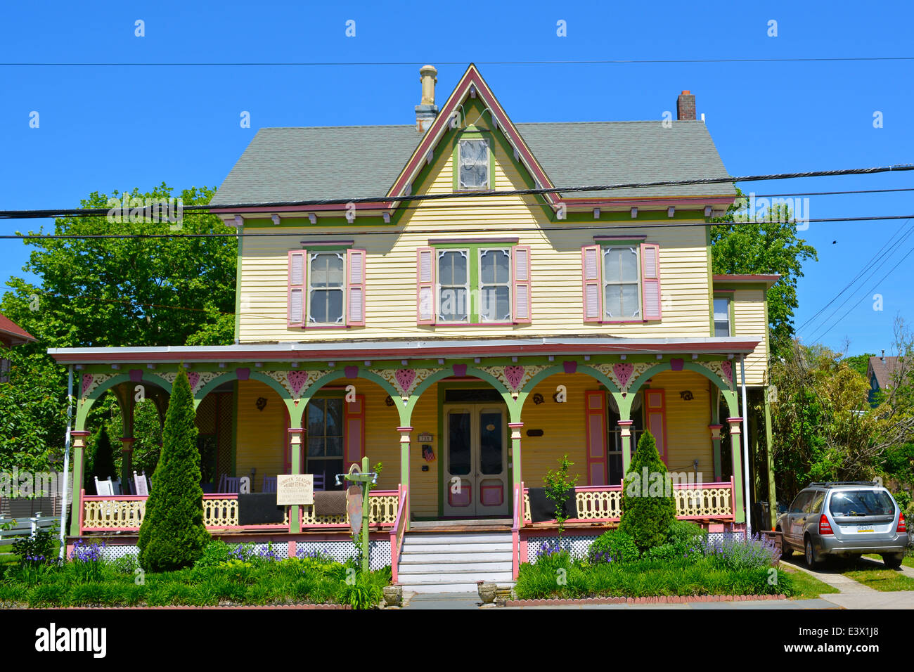 A historic house in the Cape May Historic District in New Jersey ...