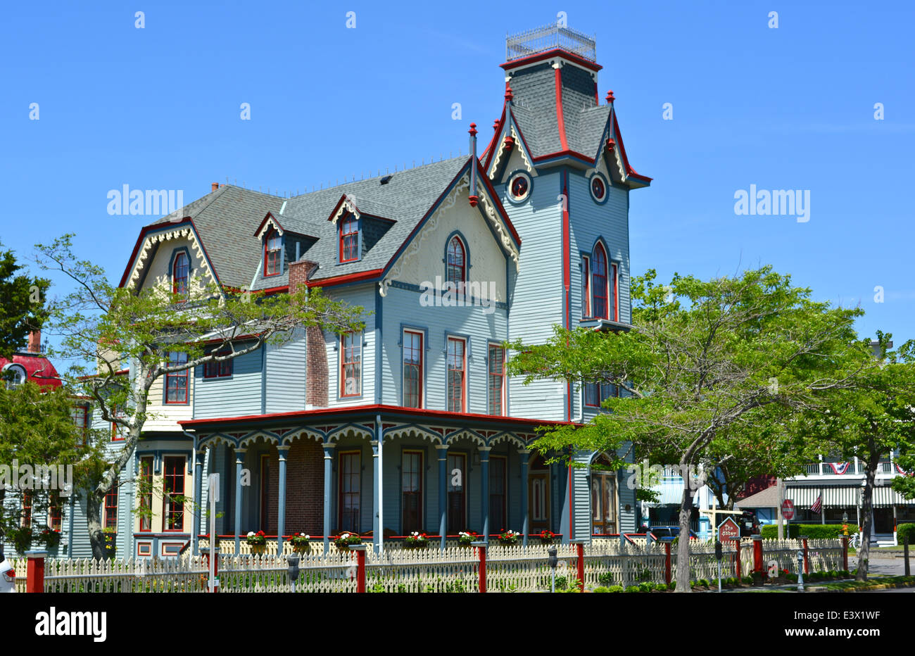 A historic house located in the Cape May Historic District, showcasing ...