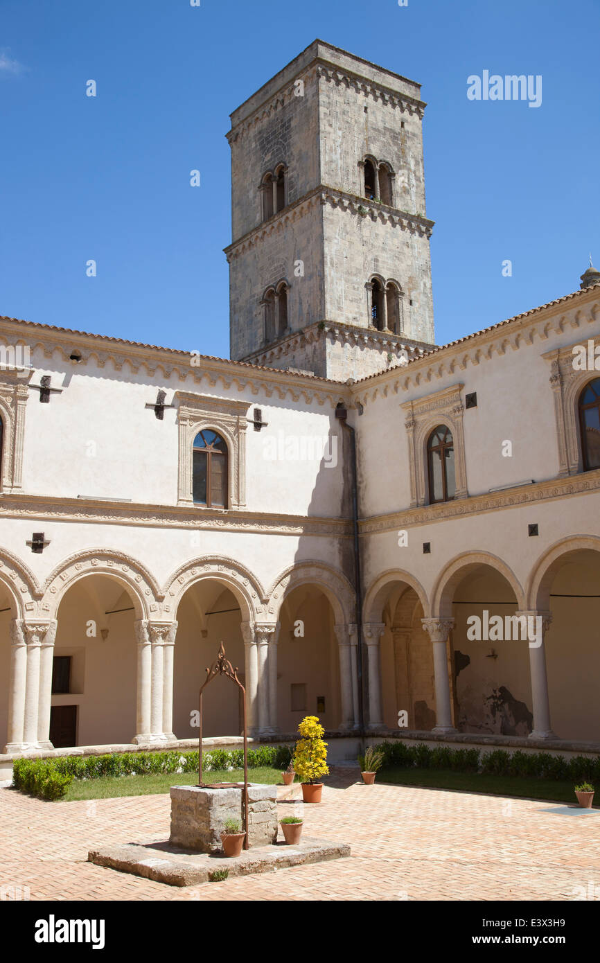 cloister, benedictine abbey of st. michael the archangel ...
