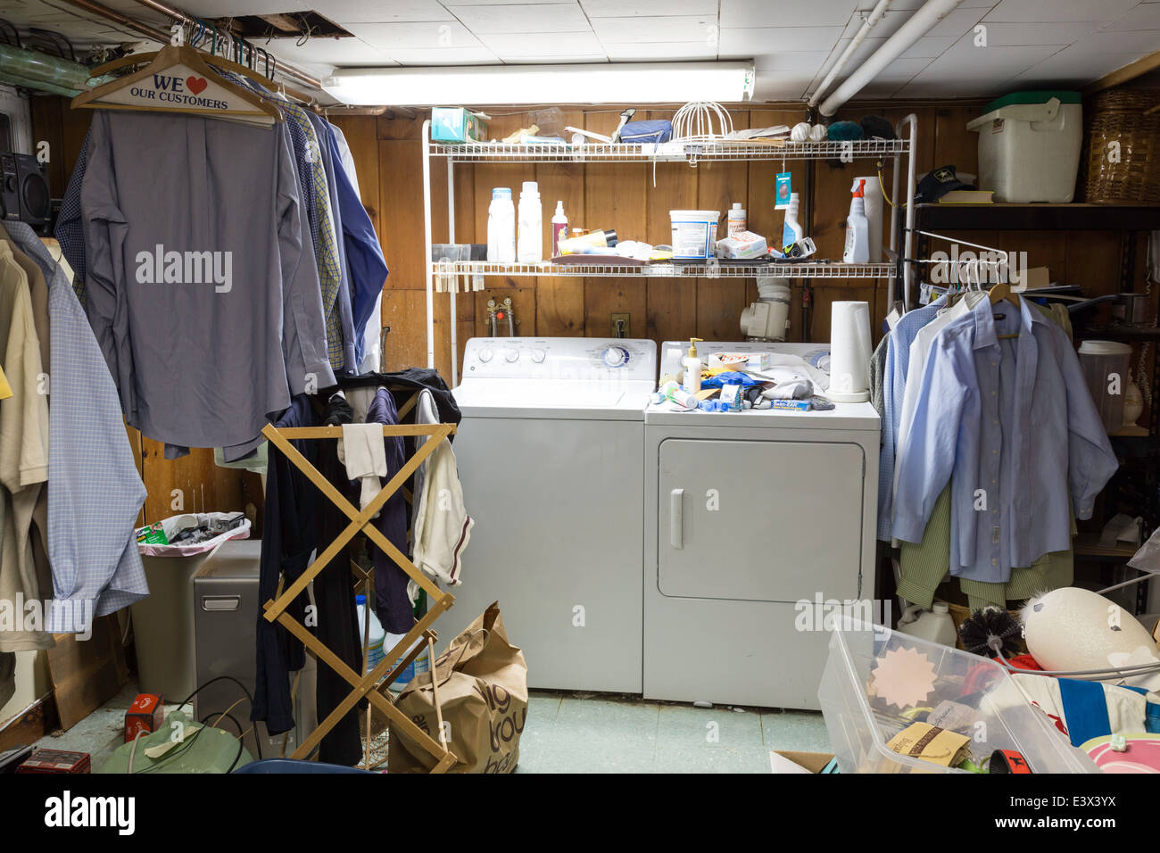 Messy residential home, USA Stock Photo - Alamy