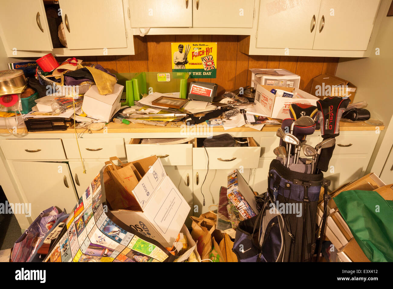 Hoarders' Messy residential home, USA Stock Photo - Alamy