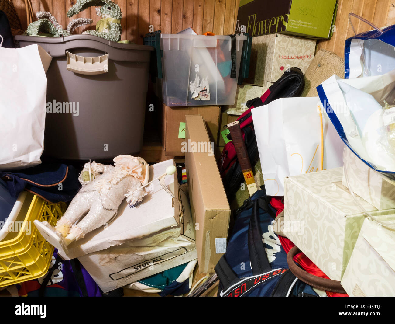 Hoarders' Messy residential home, USA Stock Photo - Alamy