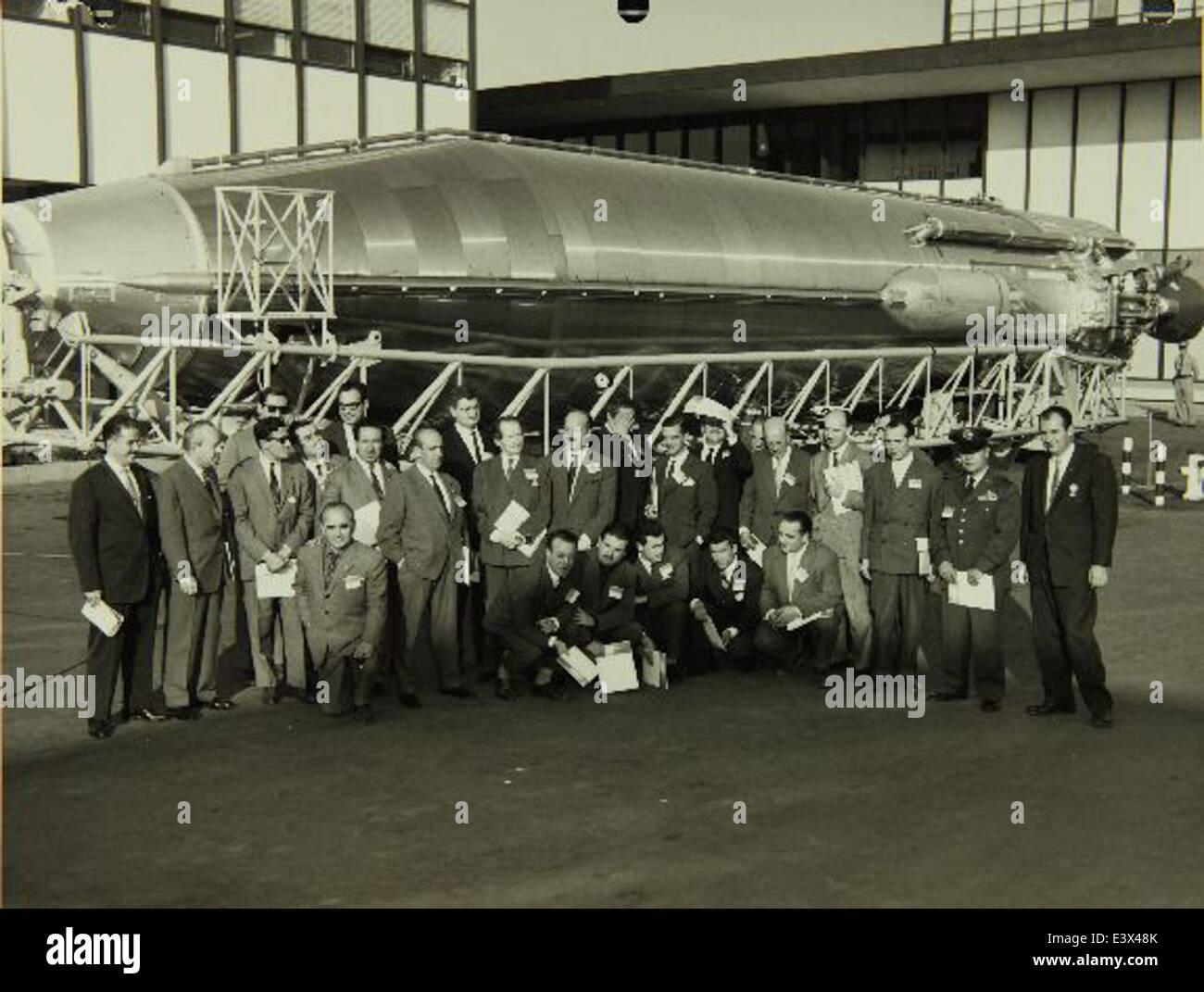 This image documents the Atlas missile system developed by Convair ...