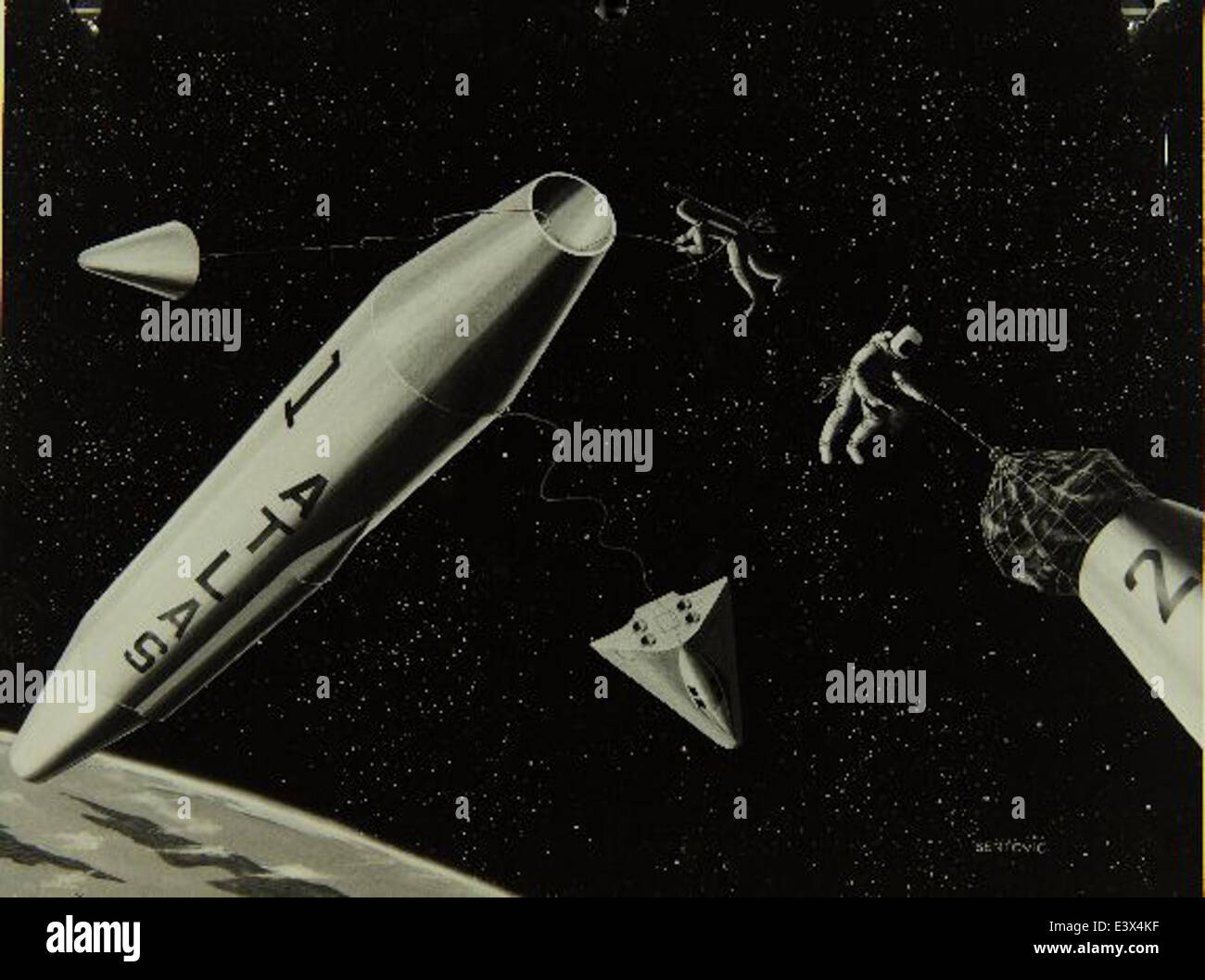 This photo showcases the Convair/General Dynamics Atlas program at ...