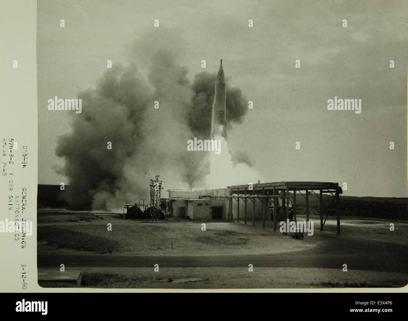 This image highlights the Atlas missile systems developed at Convair ...
