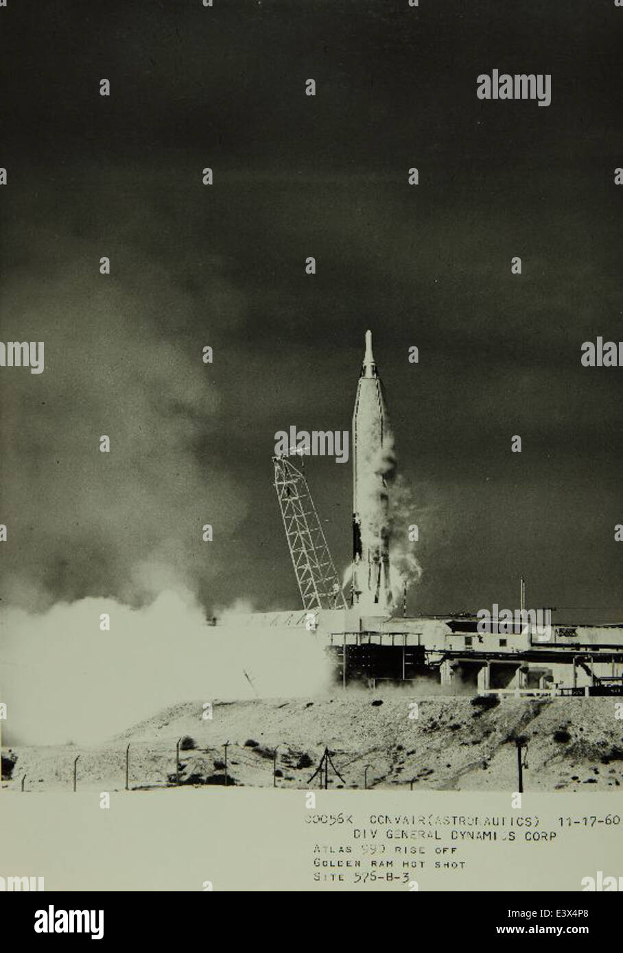 A photograph of the Convair/General Dynamics Atlas aerospace factory ...