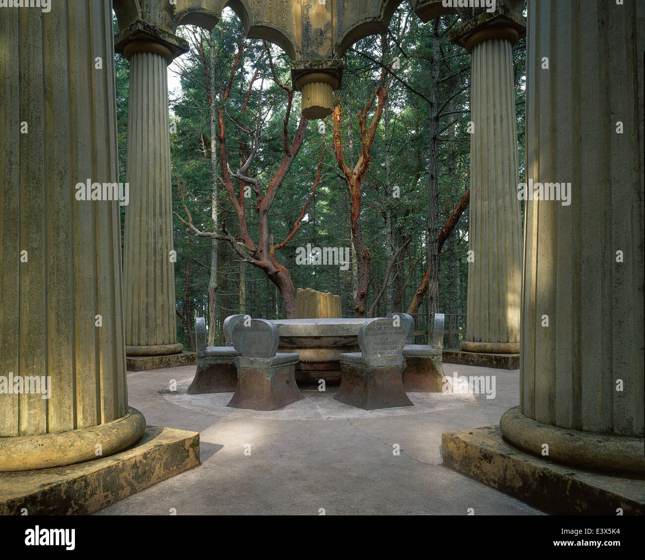 USA, Washington, San Juan Island, The Afterglow Mausoleum Stock Photo ...