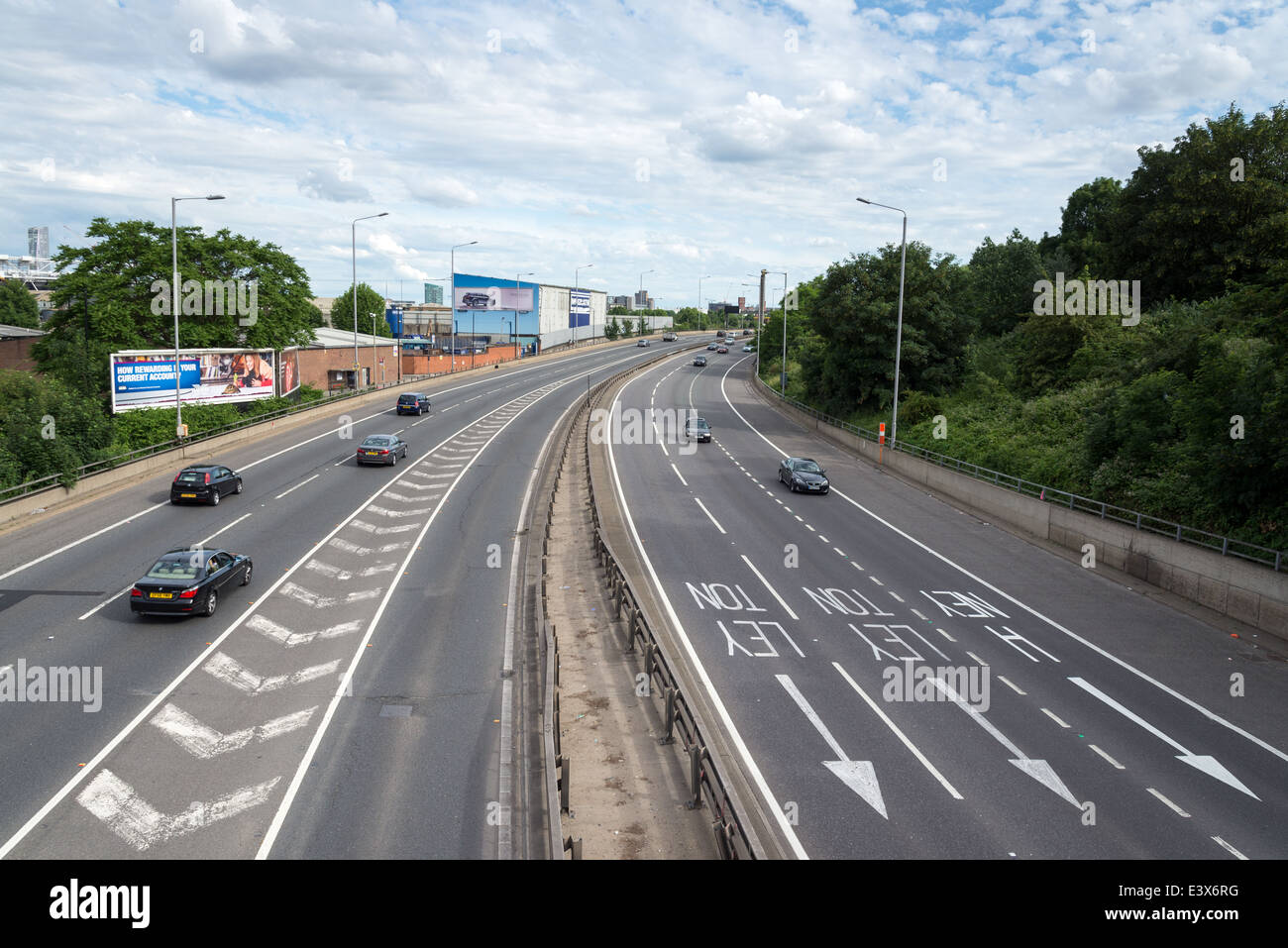 East Cross Route of the A12 at Hackney, London, England, UK Stock Photo ...
