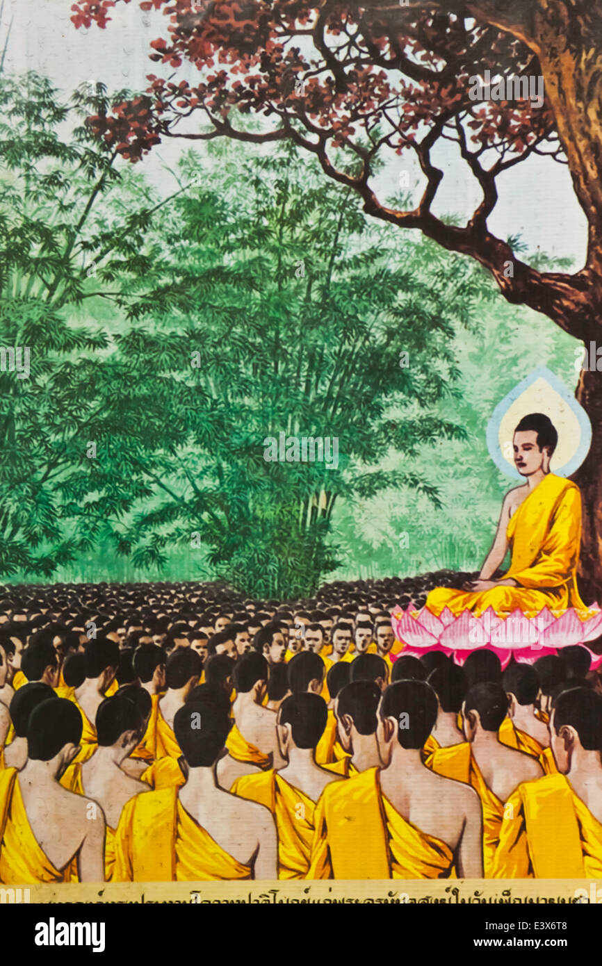 picture of buddha with disciple Stock Photo - Alamy