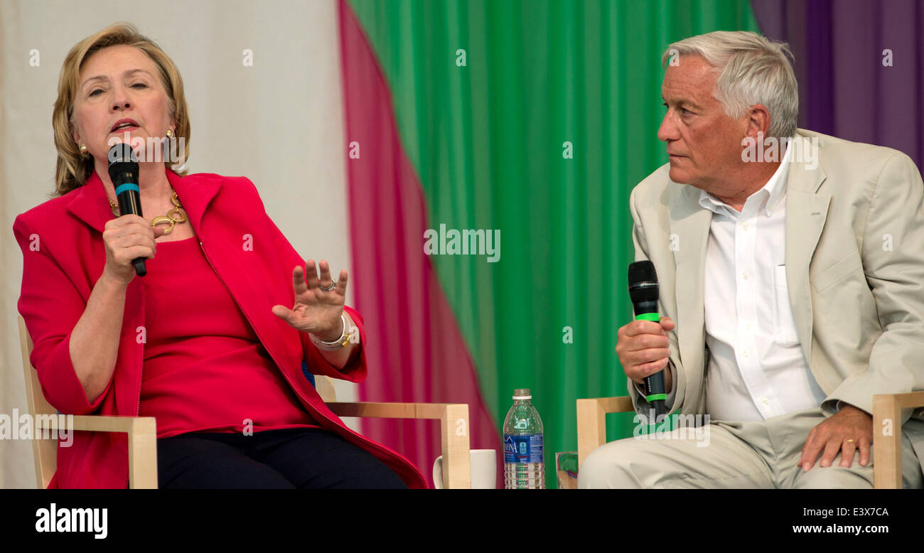Aspen, Colorado, USA. 30th June, 2014. HILLARY CLINTON and WALTER ...