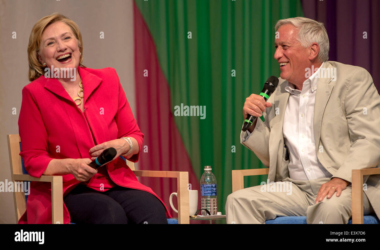 Aspen, Colorado, USA. 30th June, 2014. HILLARY CLINTON and WALTER ...