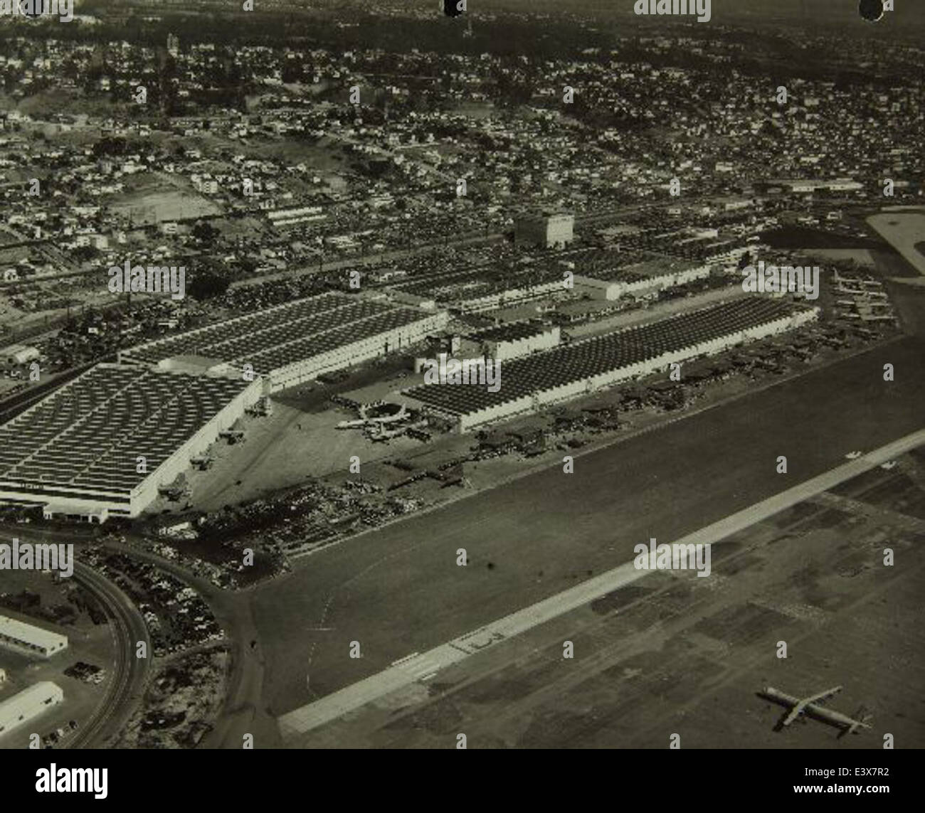 A photograph of a Convair/General Dynamics plant showing the ...