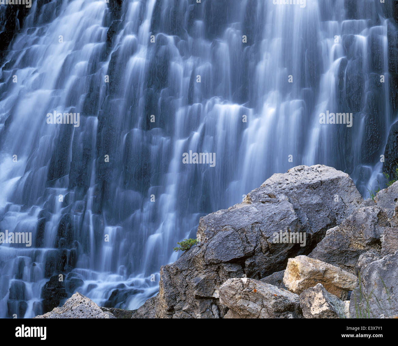 USA, Wyoming, Yellowstone National Park, Rustic Falls Stock Photo - Alamy