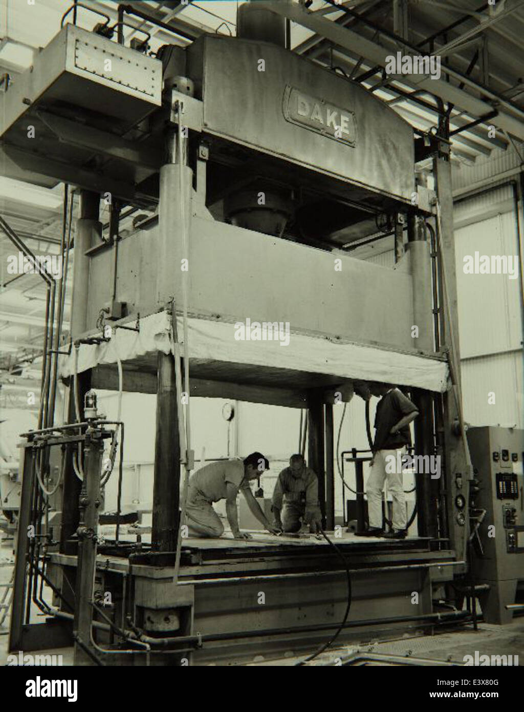 A photograph of the Convair and General Dynamics aerospace factory in ...