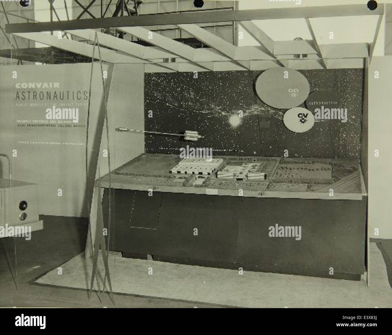 This photograph features the Convair/General Dynamics aerospace factory ...