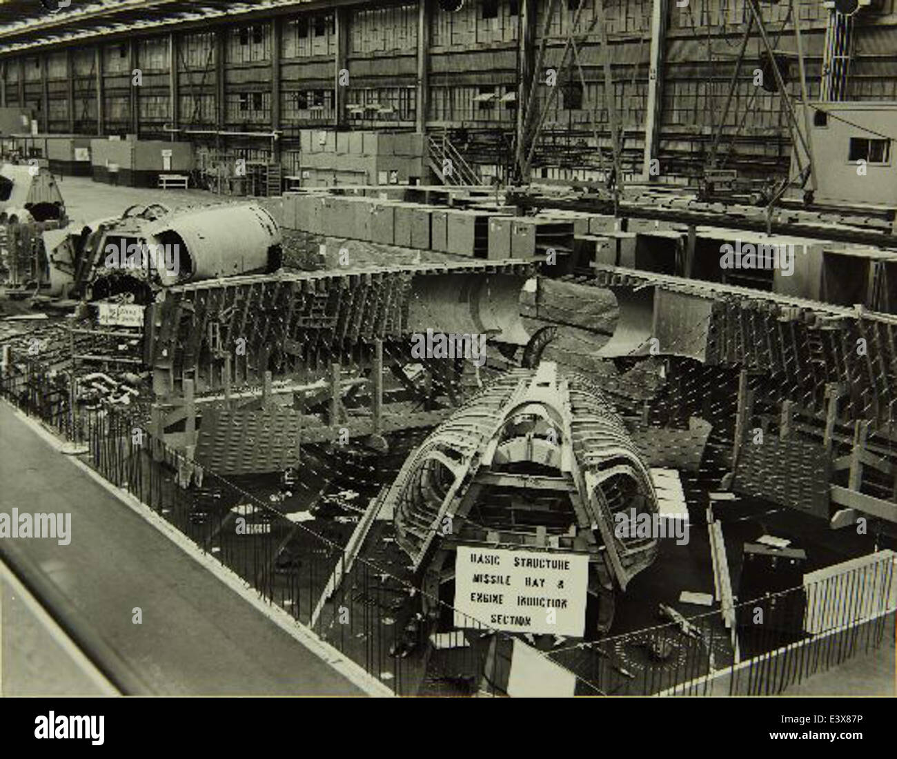 Photograph of the Convair/General Dynamics plant, an aerospace factory ...