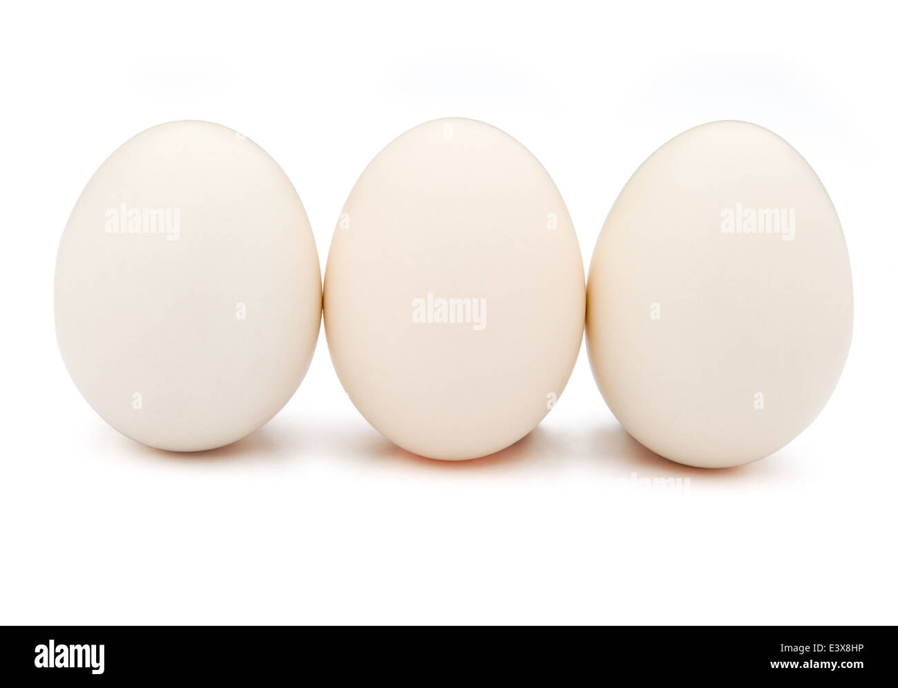 3 eggs stand up with clipping path Stock Photo - Alamy