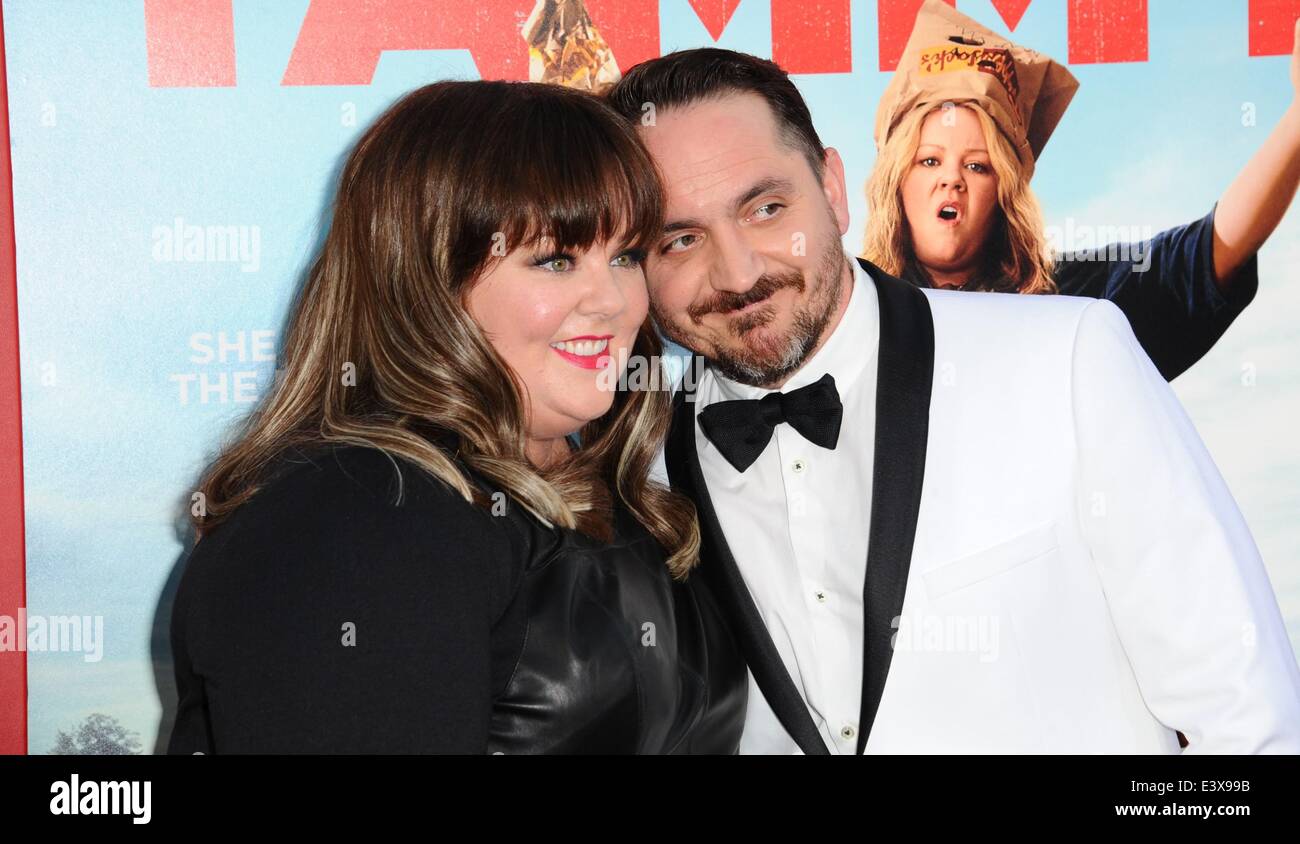 Los Angeles, CA, USA. 30th June, 2014. Melissa McCarthy, Ben Falcone at ...